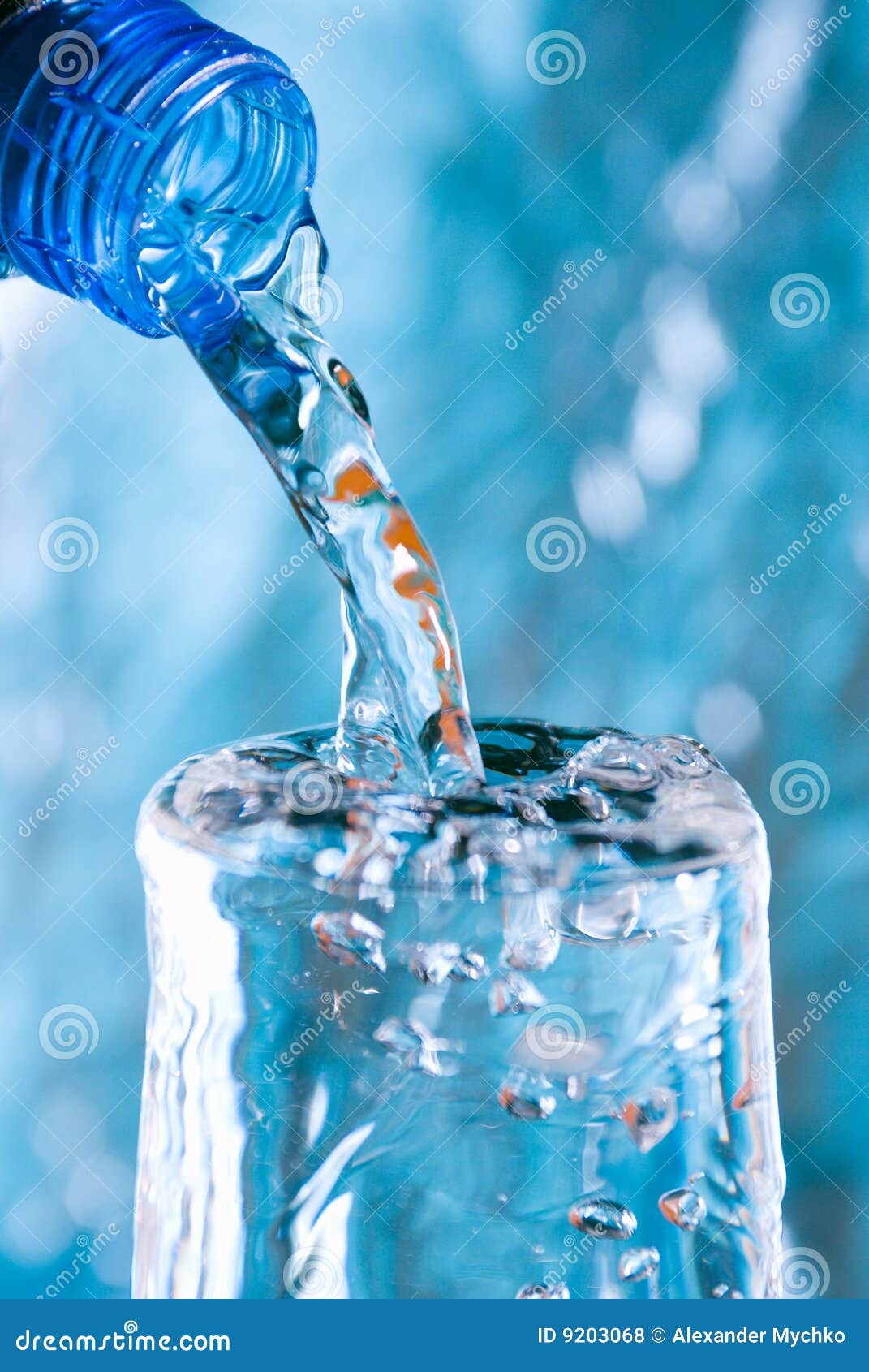 Bottle with Creative Splashing Water.Macro Stock Photo - Image of ...