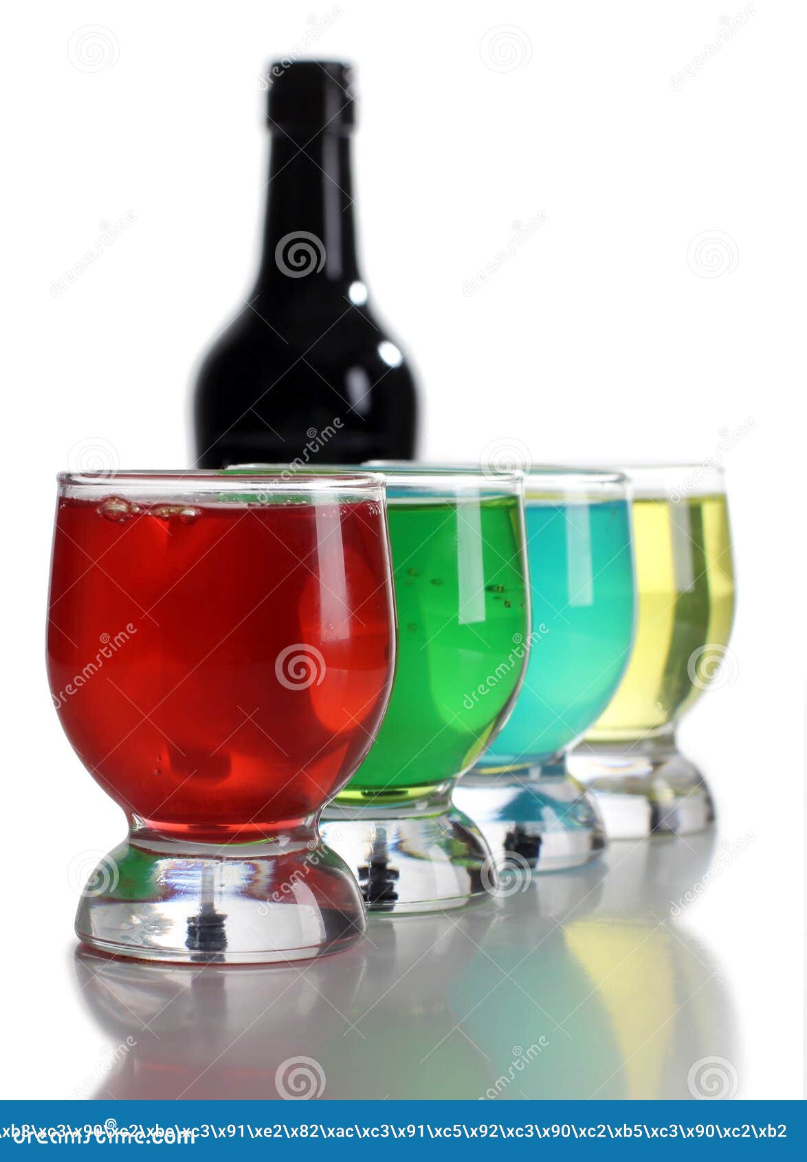 Bottle and cup cocktail stock image. Image of glass, drinking - 21315705