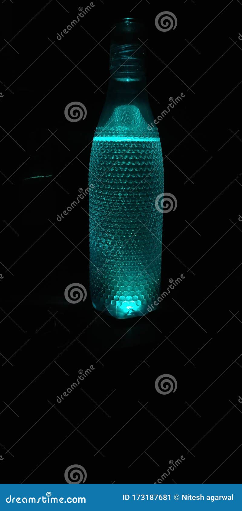 Bottle Darkness Water Plastic Blue Stock Image - Image of darkness ...