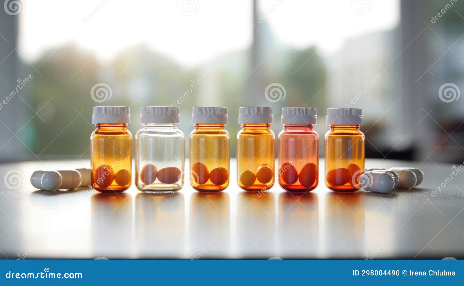 Bottle of Different Capsule Tablet Pill. Medicament and Pharmacology ...