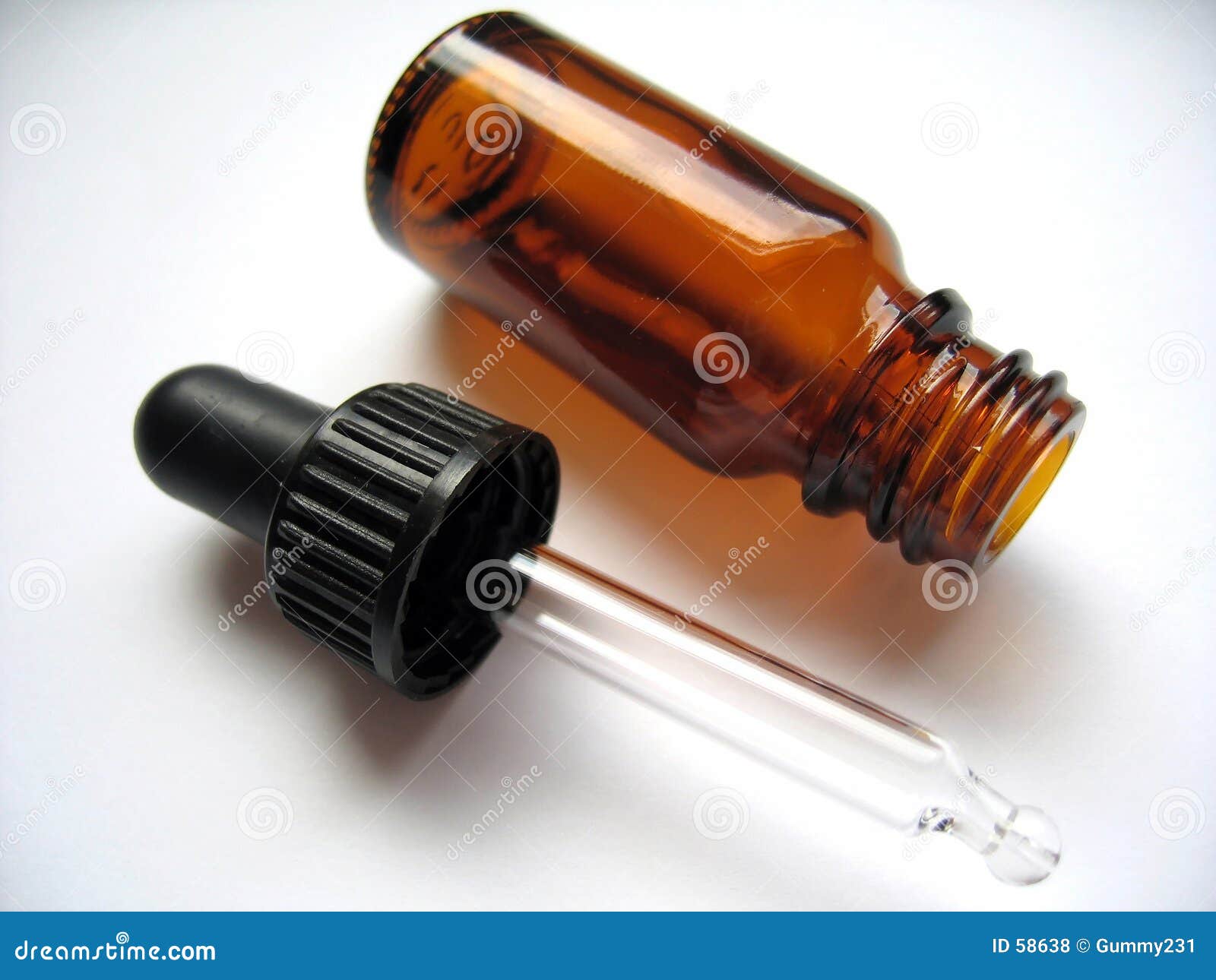 Bottle and Dropper stock photo. Image of health, medicinal - 58638