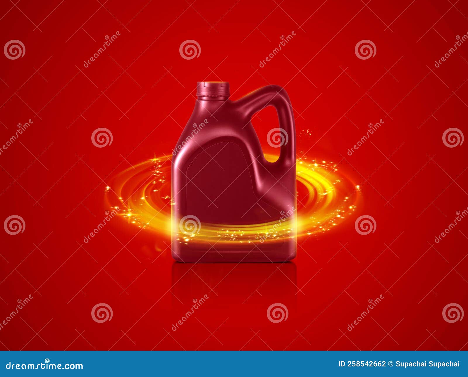 Bottle of Engine Oil on Red Background Stock Photo - Image of gasoline ...