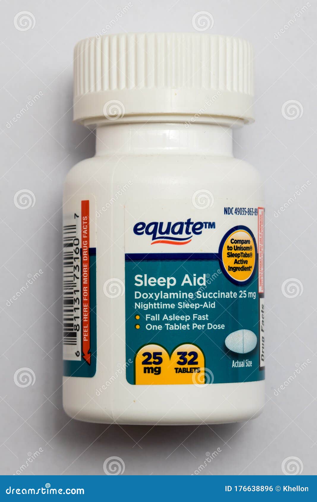 Bottle of Equate Sleep Aid Tablets Editorial Photo - Image of remedy ...