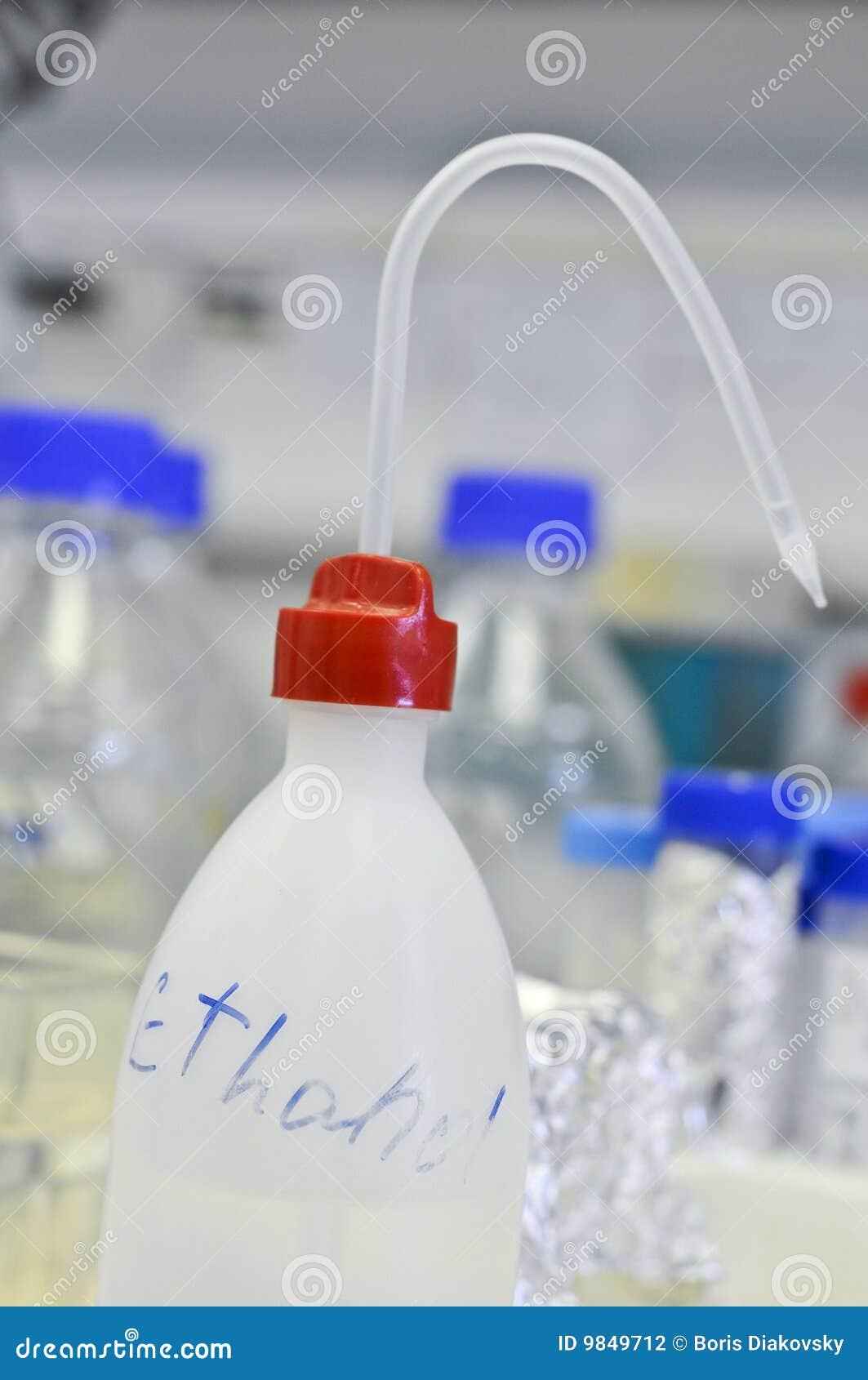 Bottle of Ethanol stock photo. Image of experiment, biotechnology - 9849712