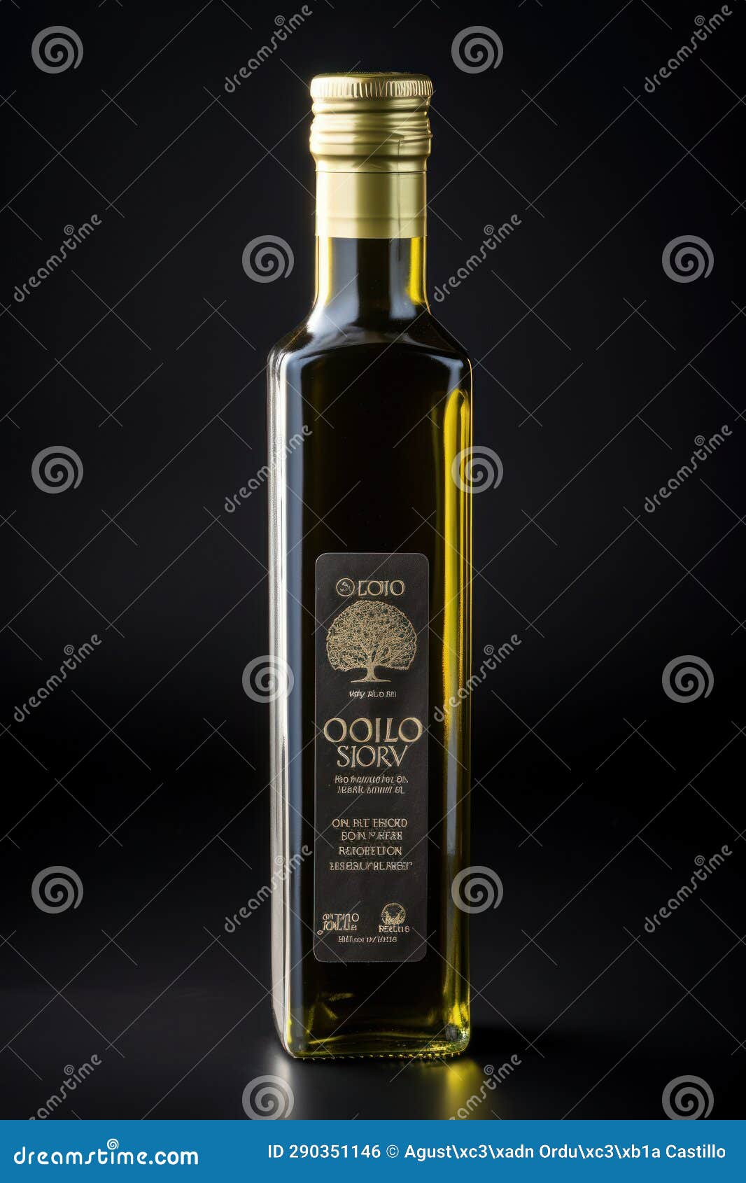 Bottle of Extra Virgin Olive Oil. Stock Photo - Image of label, scotch ...