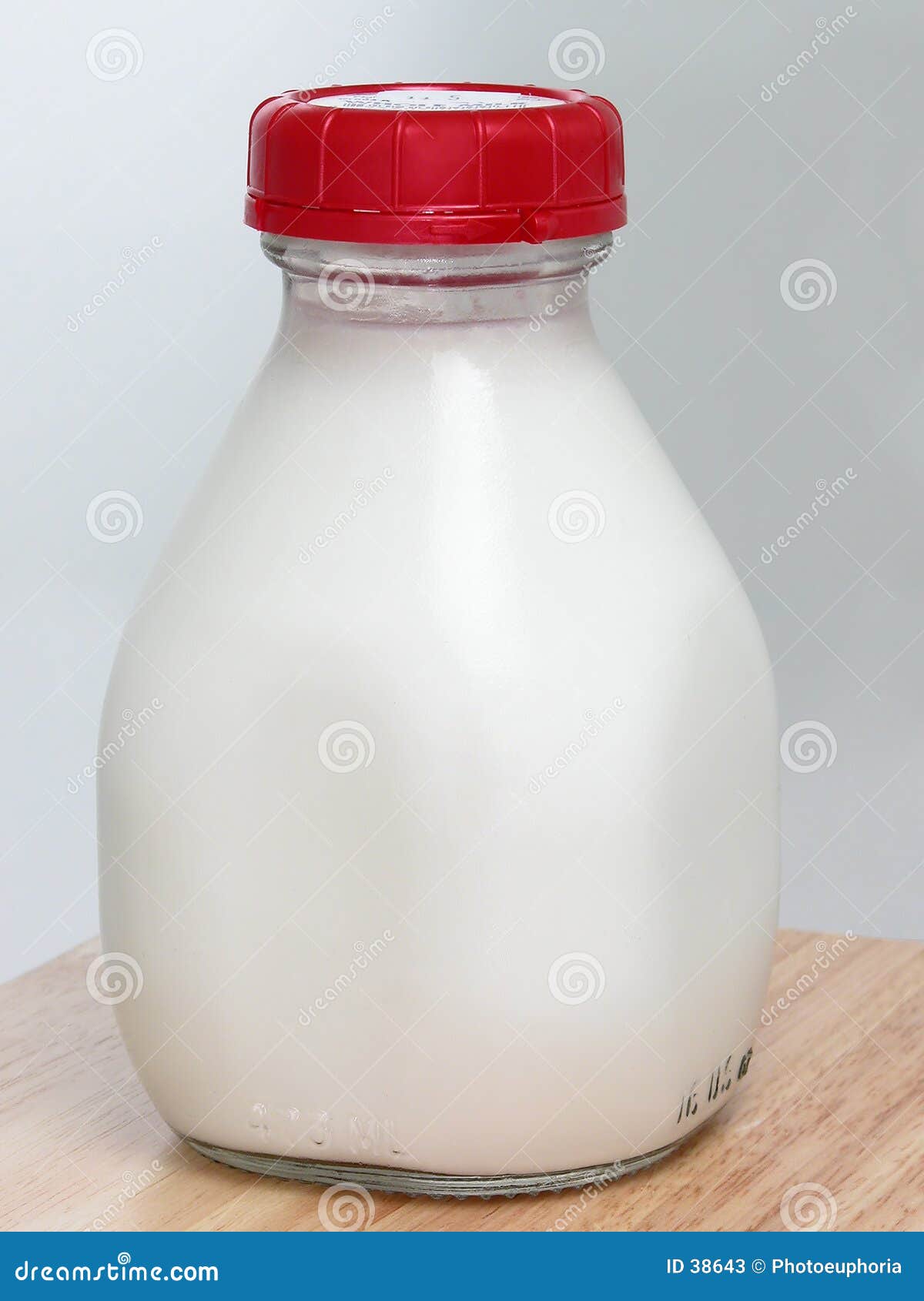 Bottle of Farm Fresh Milk stock image. Image of table, bottle - 38643