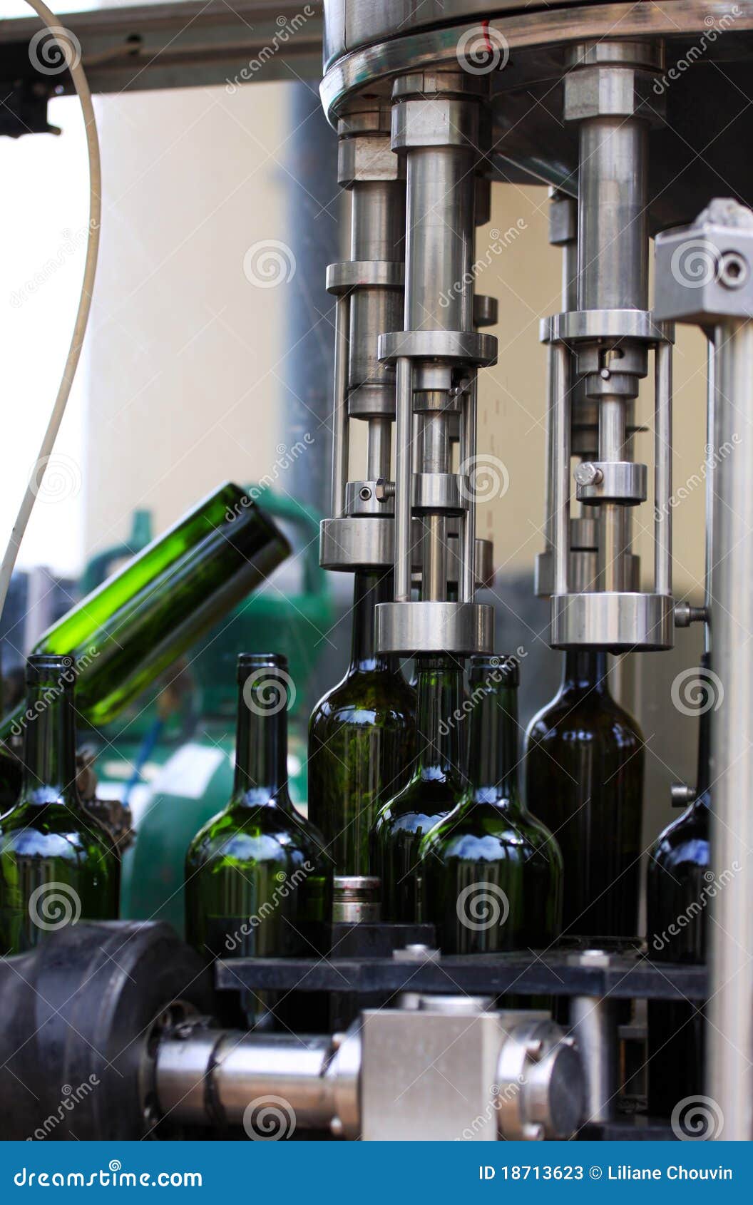 Bottle Filling Machine stock image. Image of factory - 18713623