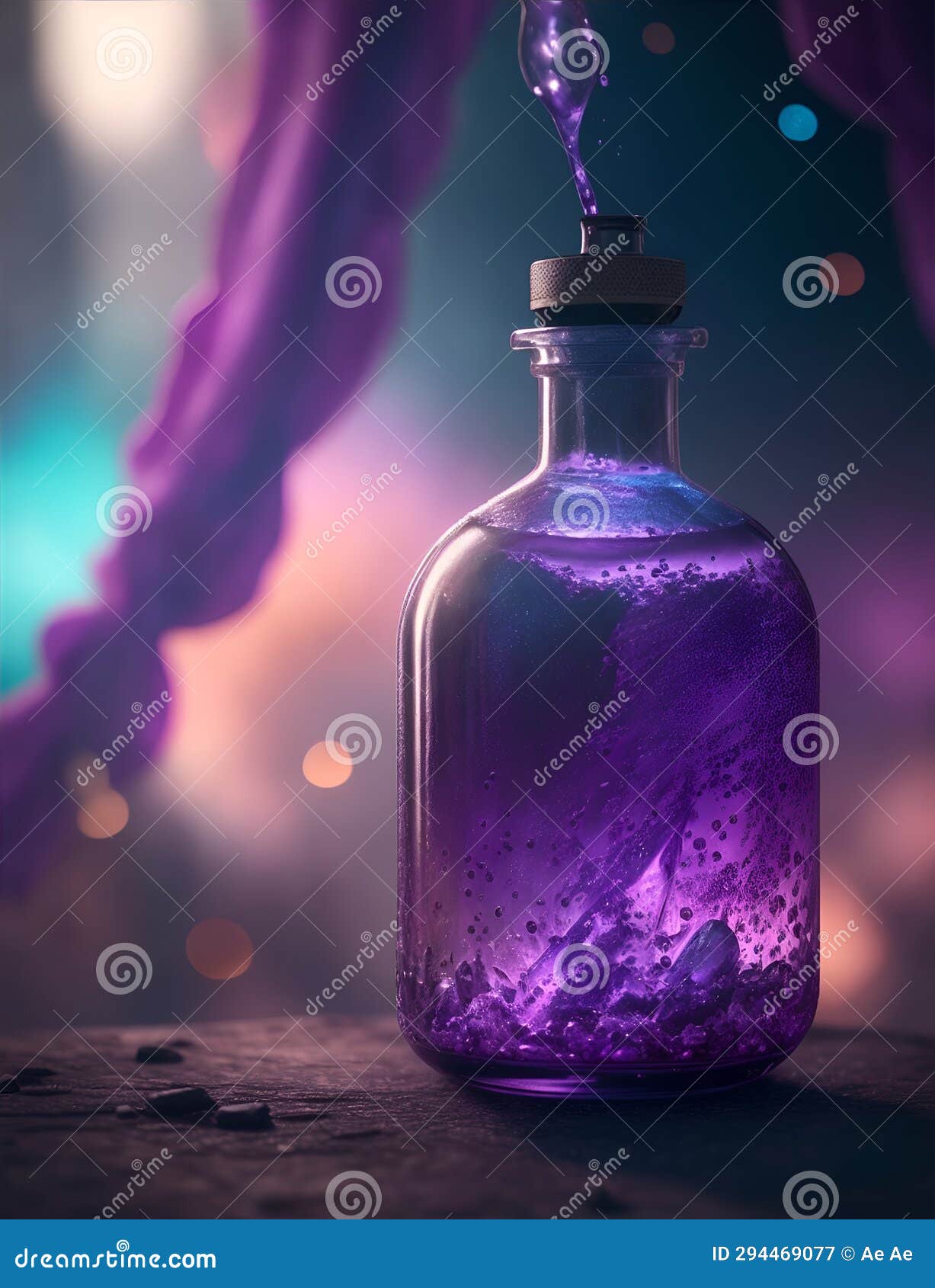 A Bottle or Flask. Illustration Created Using Artificial Intelligence ...