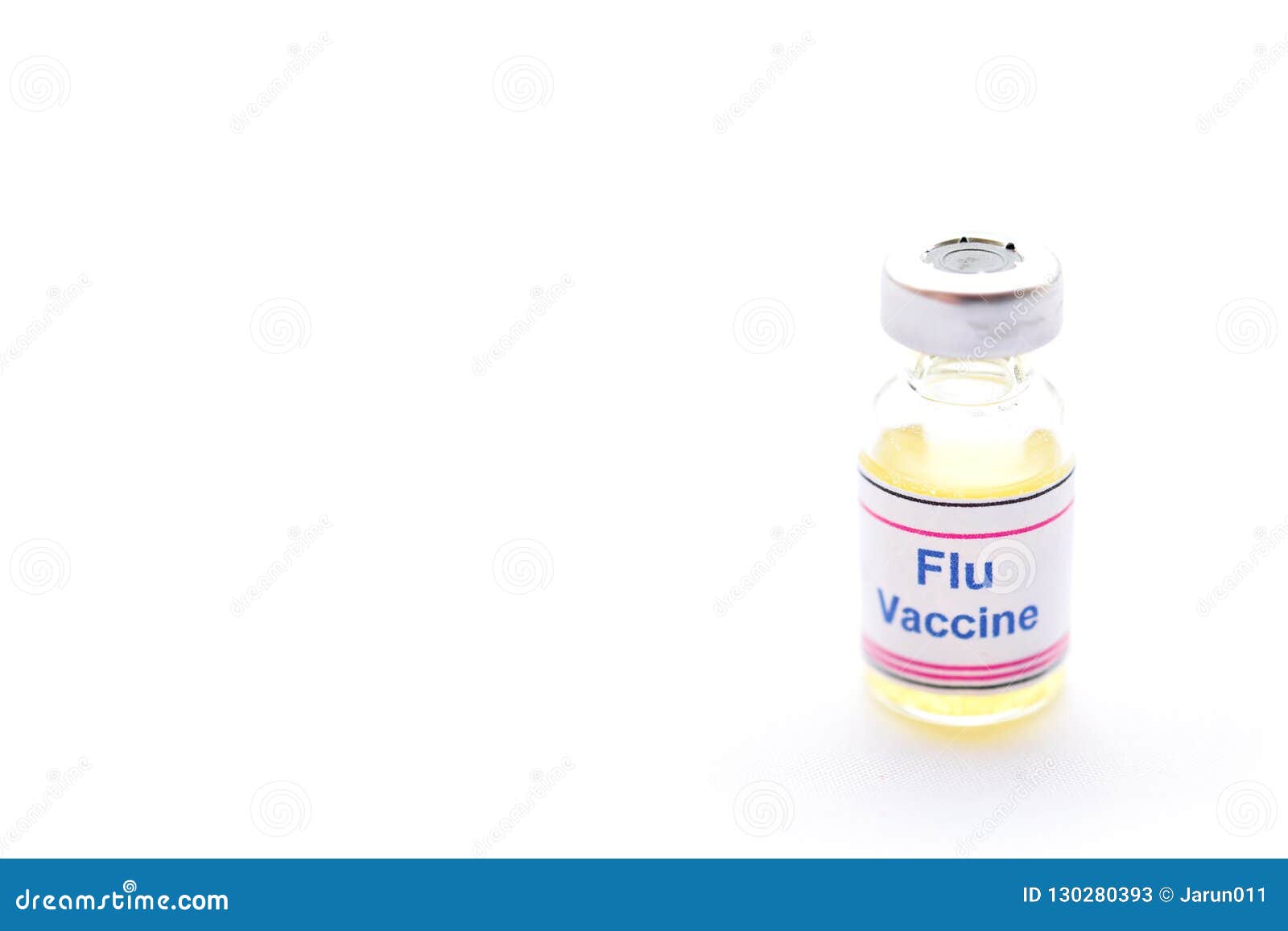 Bottle of Flu Vaccine for Injection Stock Image - Image of health ...