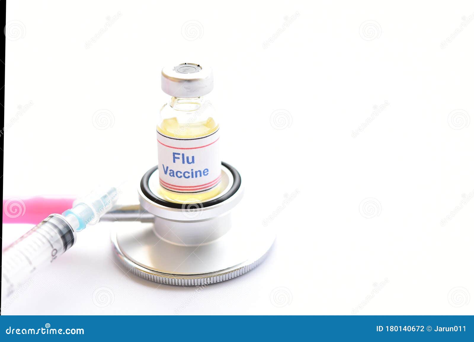 Bottle of Flu Vaccine for Injection Stock Photo - Image of common ...