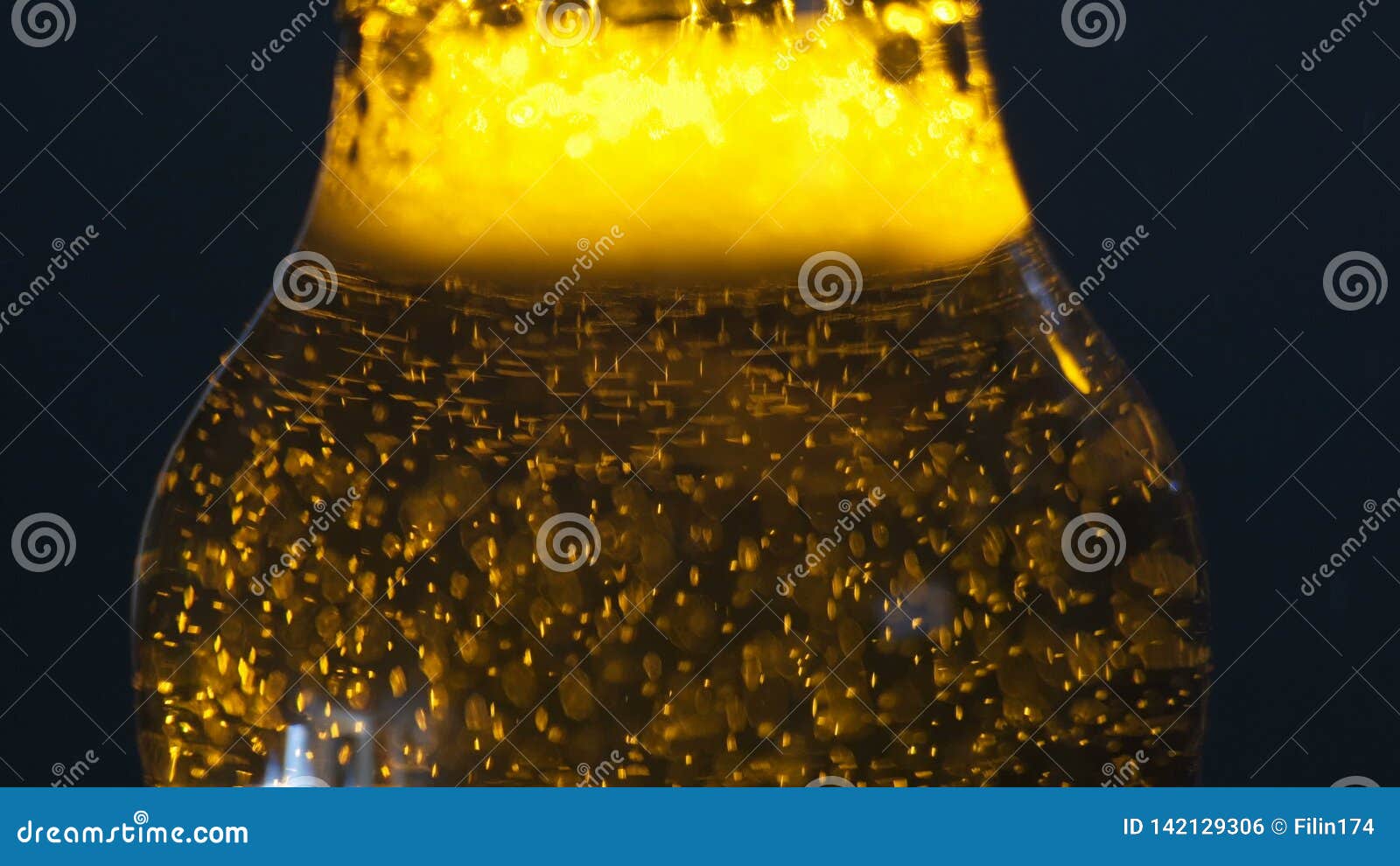 Bottle of fresh cold beer stock footage. Video of beer - 142129306