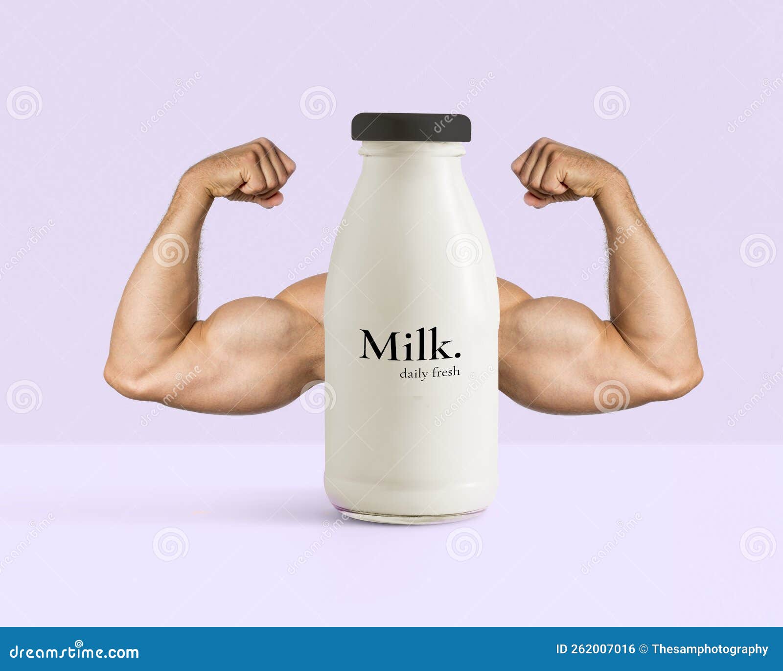 Nutrition of Fresh Milk for Body Strength Stock Photo - Image of drink ...