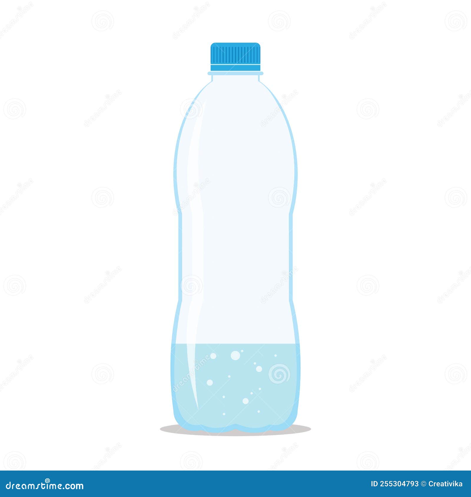 Bottle with Fresh Water Flat Icon Stock Vector - Illustration of ...