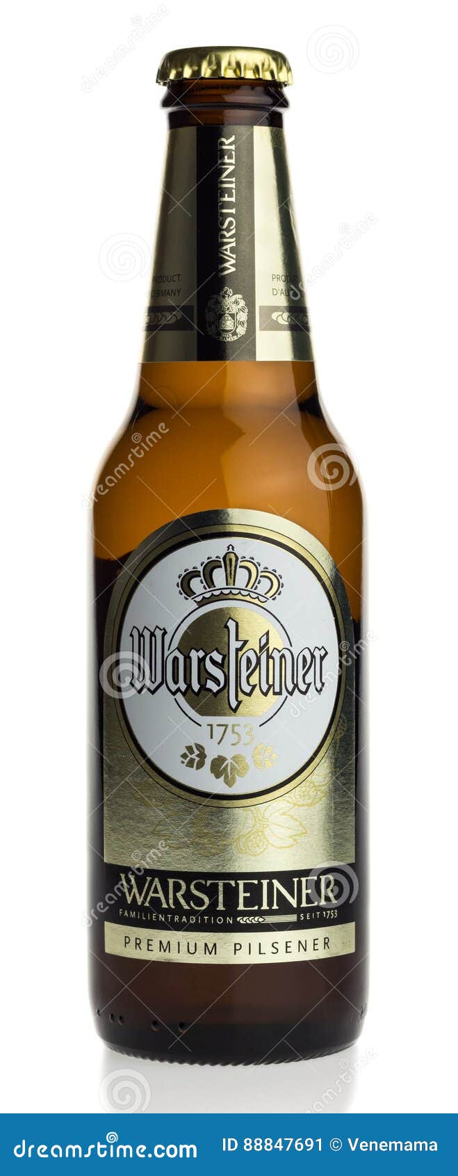 Warsteiner Beer Isolated On Gradient Background. Editorial Photo ...