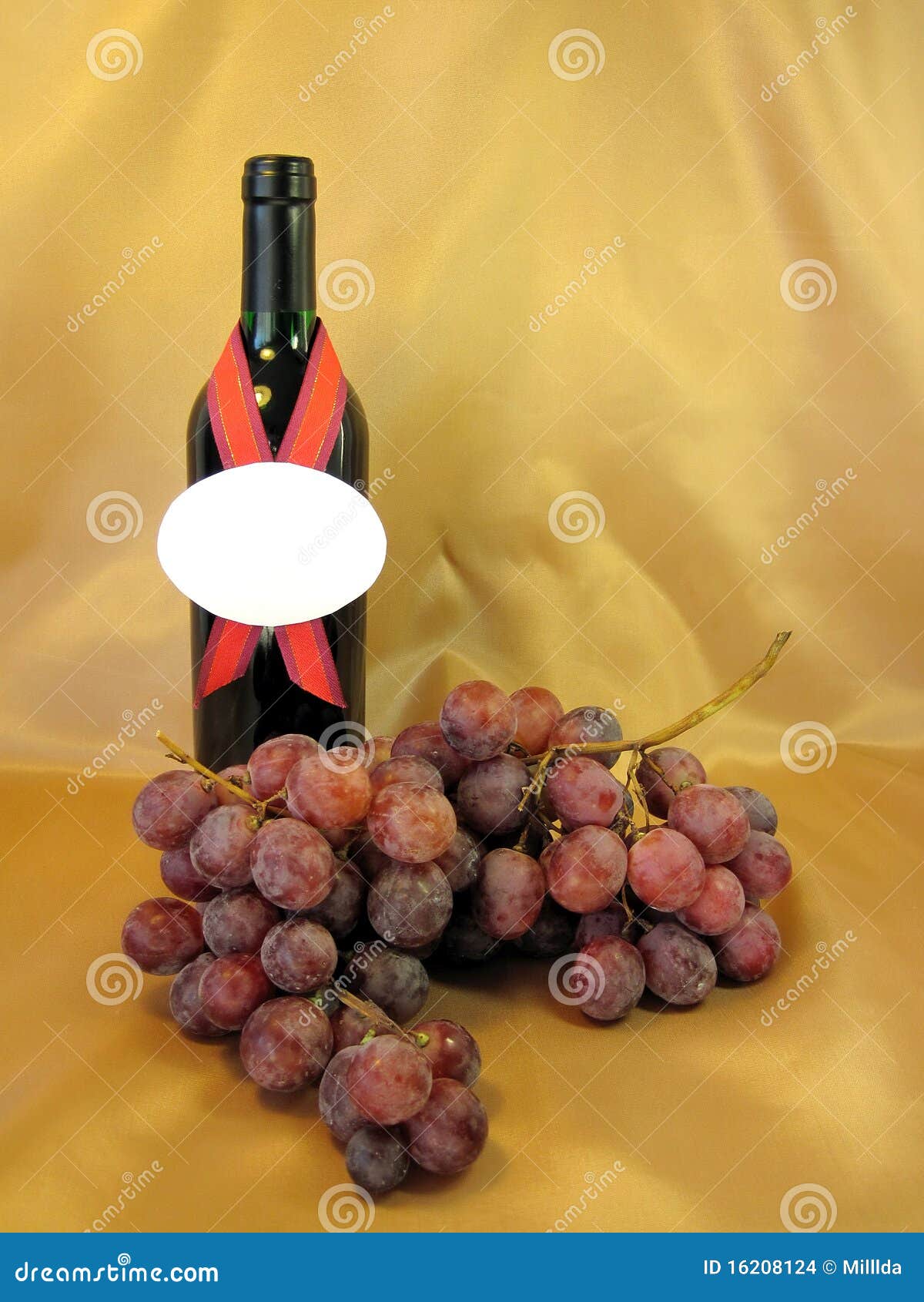 Bottle and grape stock photo. Image of fresh, rich, grape - 16208124