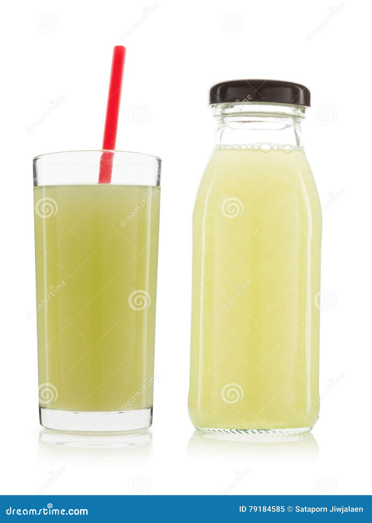 Bottle of Guava Juice Isolated Stock Image - Image of cold, closeup ...