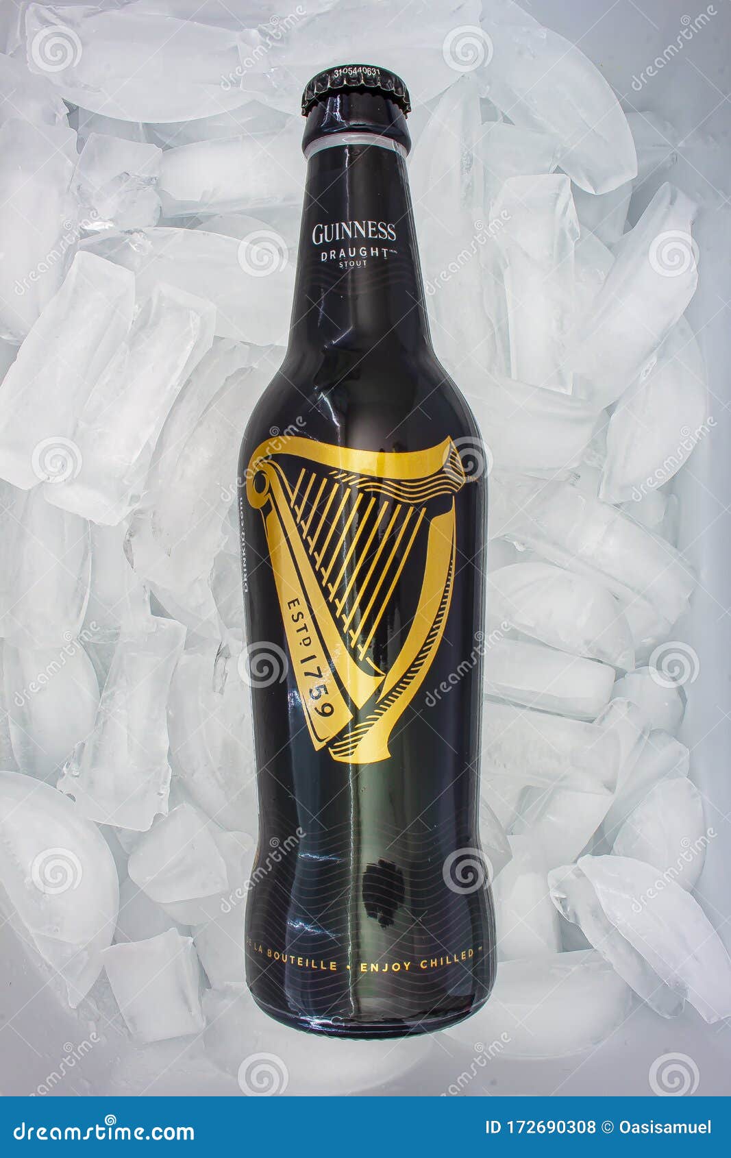 Guinness Beer Sign Brand And Text Logo Round On Wall Building ...