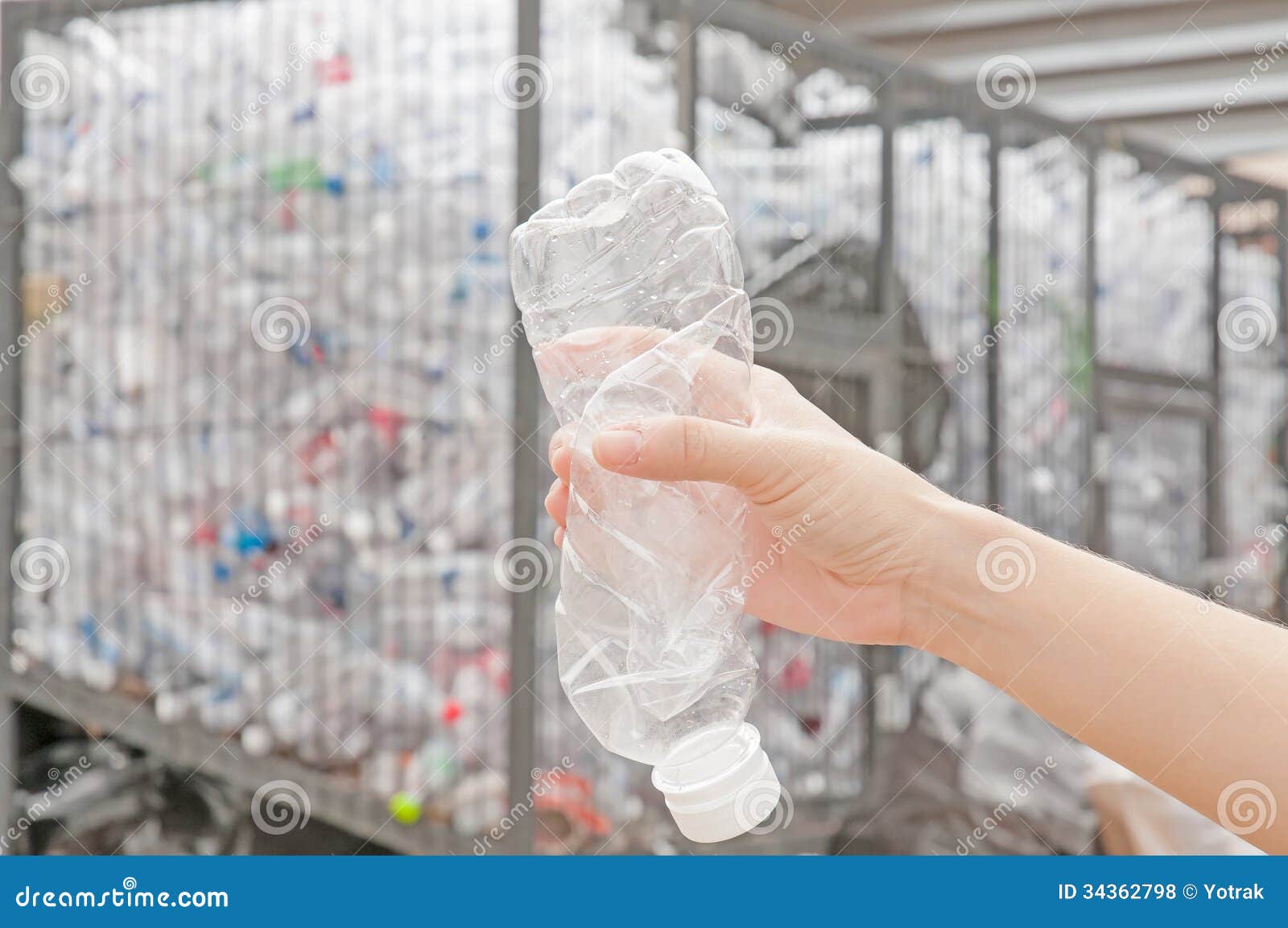 Bottle in hand stock photo. Image of green, dispose, idea - 34362798