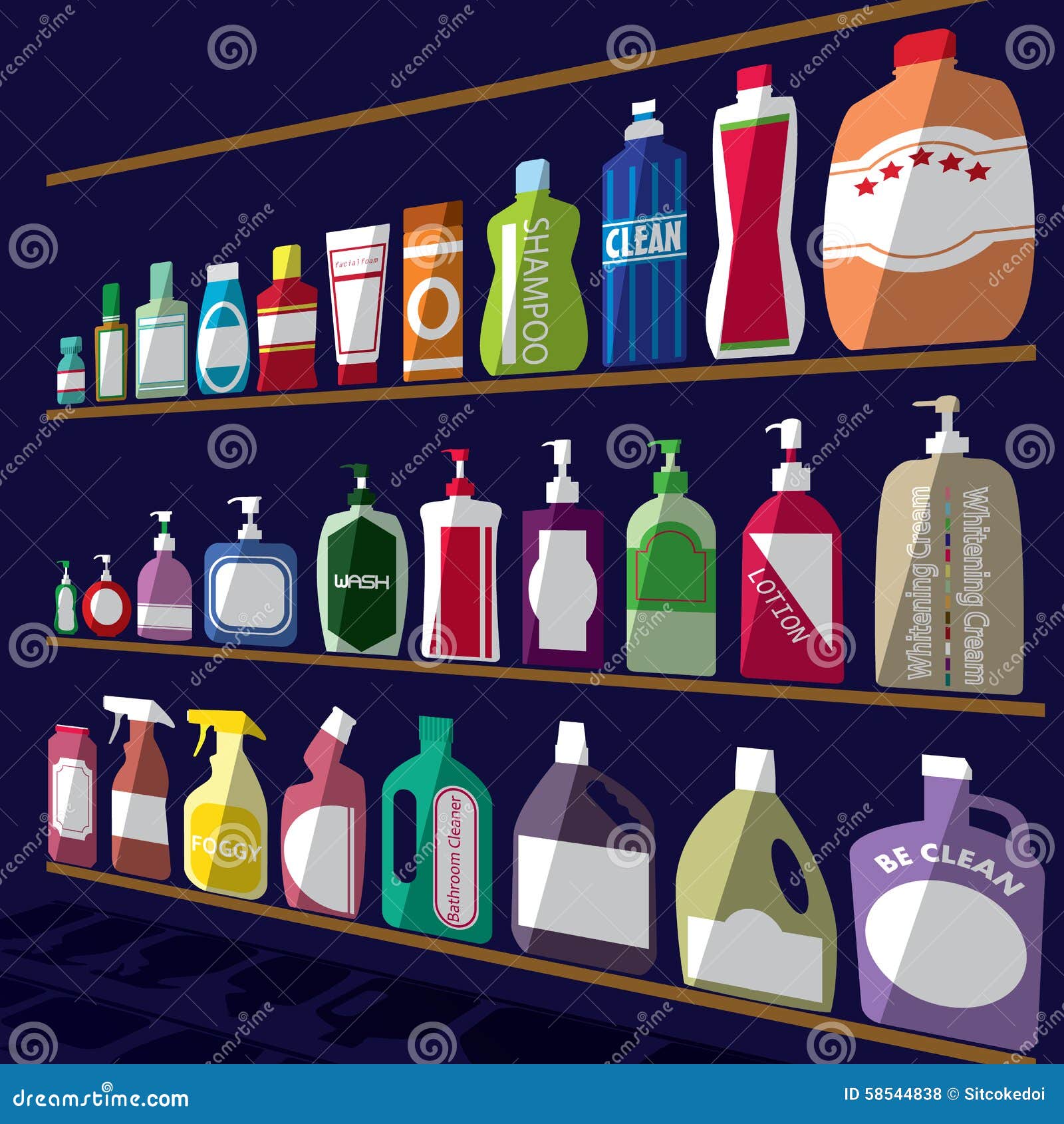 Bottle Icons Posed Stacked on Rack. Stock Vector - Illustration of ...