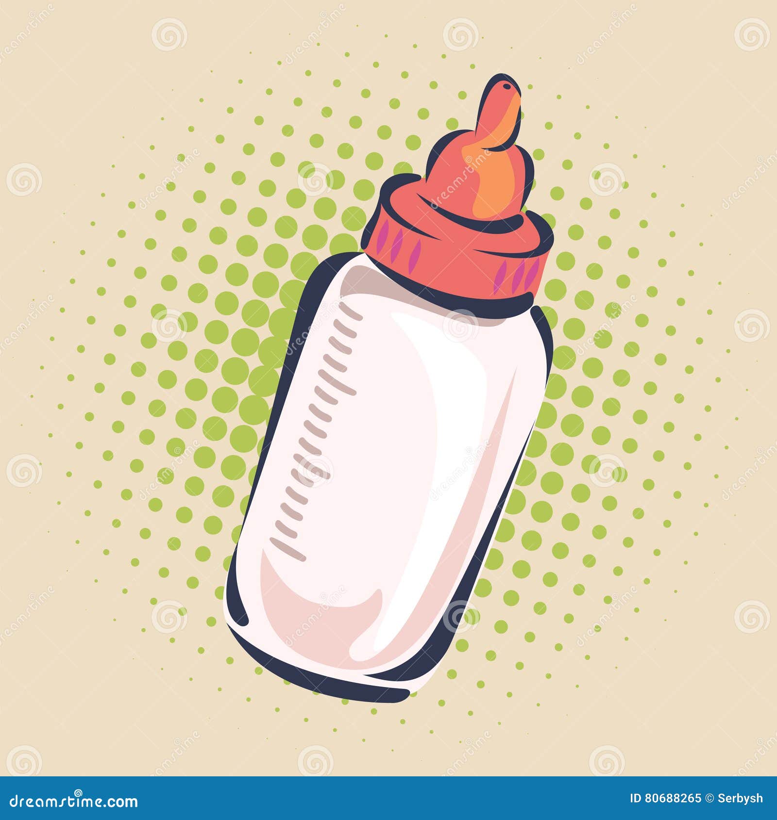 Bottle of Infant Formula. Vector Illustration. Stock Illustration ...