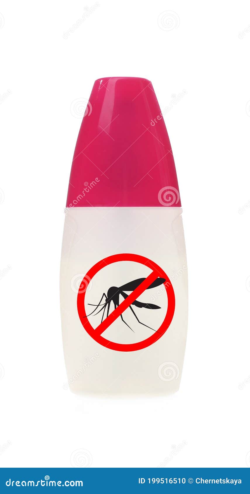 Bottle of Insect Repellent on White Background Stock Photo - Image of ...