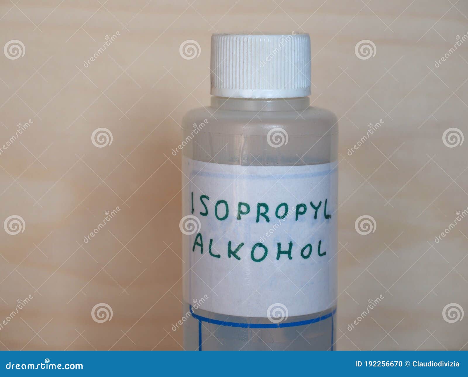 Bottle Of ISOPROPYL ALCOHOL For Medical And Industrial Use 99% Pure On ...
