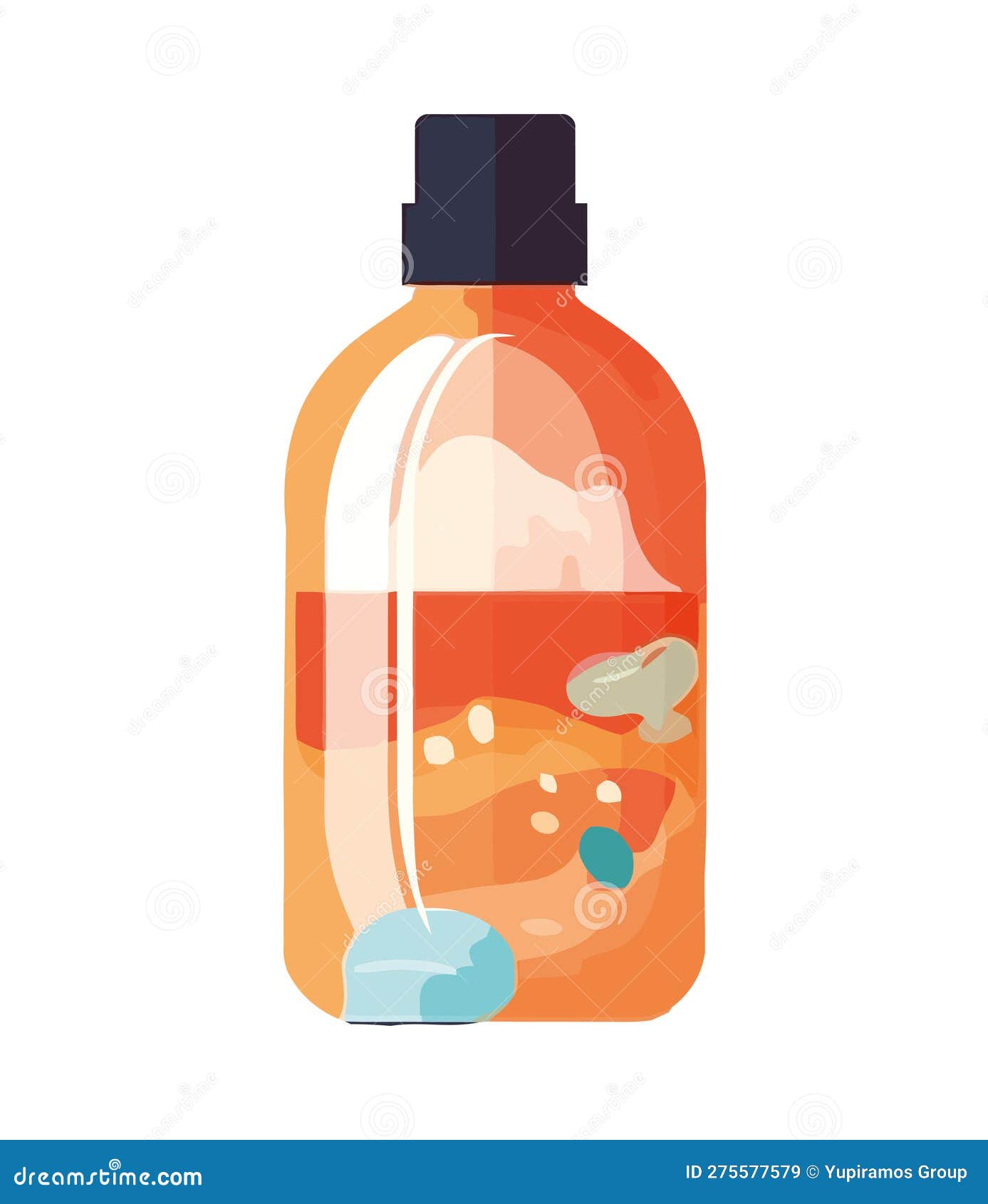 Bottle Label Design White Background Stock Vector - Illustration of ...