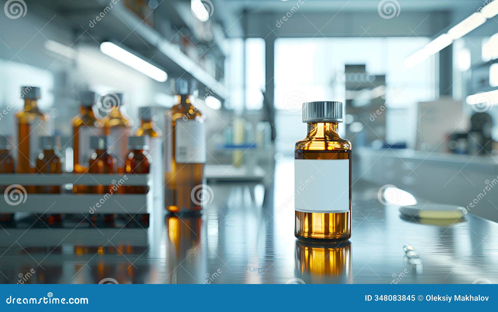 A Bottle Labeled Glp-1 in a Modern Laboratory Setting, Symbolizing ...