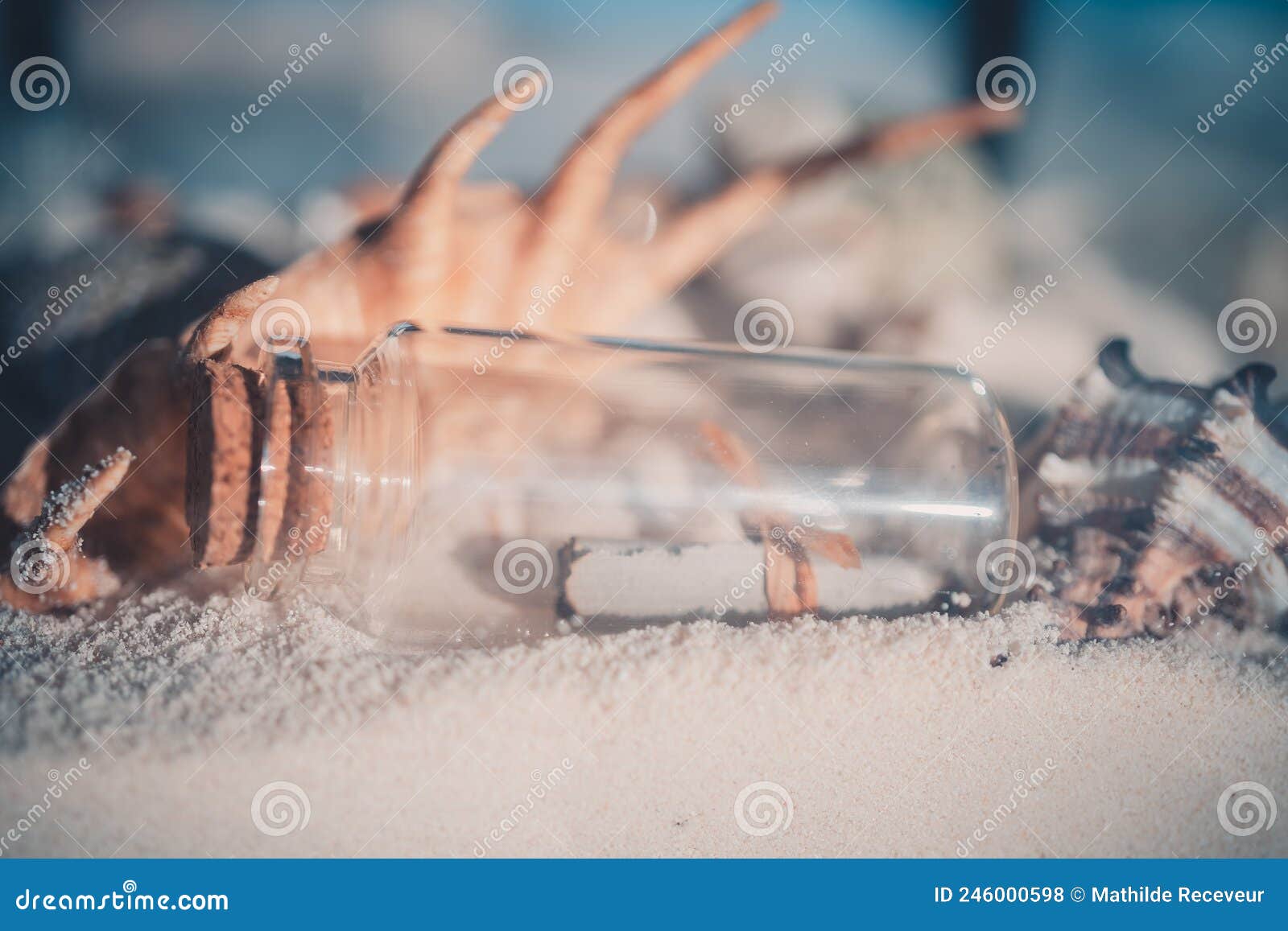 Bottle With Letter On A Beach Stock Photography | CartoonDealer.com ...