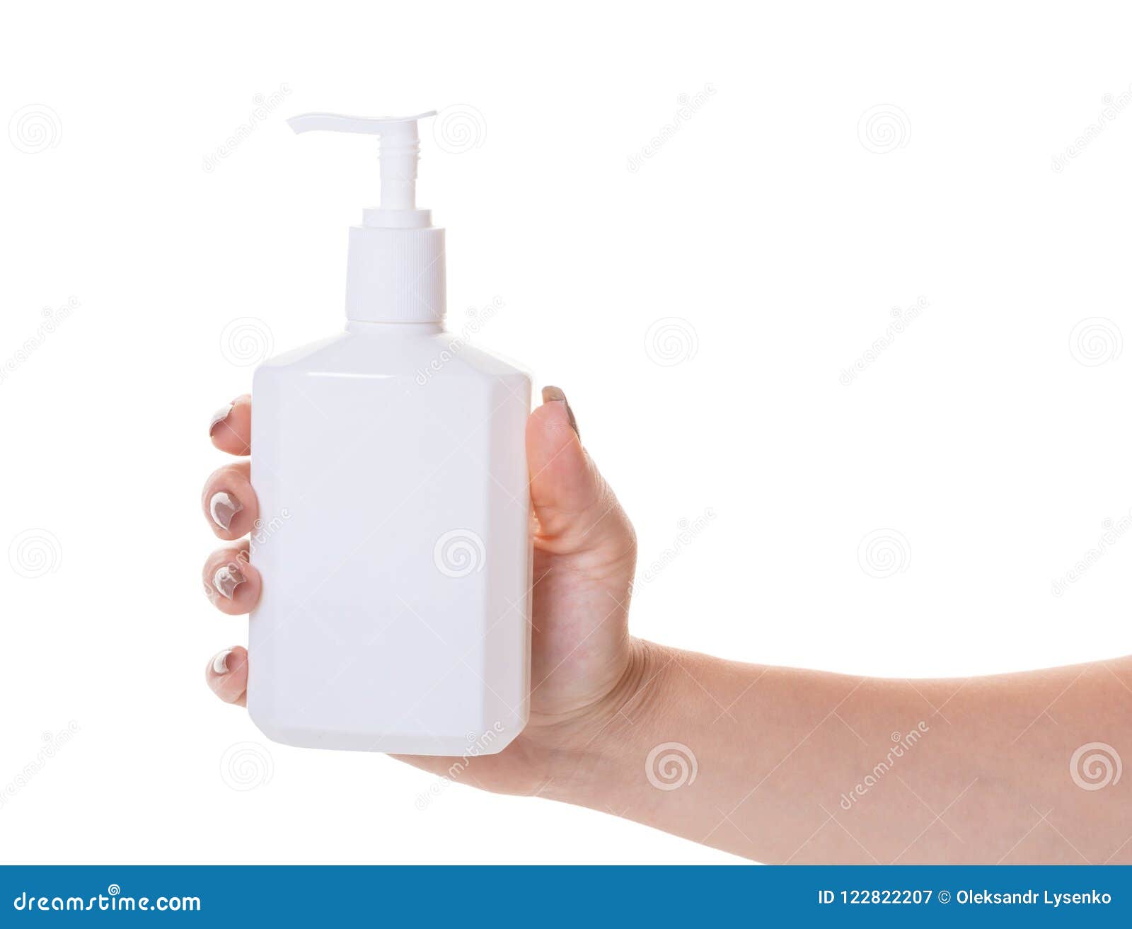 Bottle with Liquid Soap in Hand Stock Image - Image of healthy, bottle ...