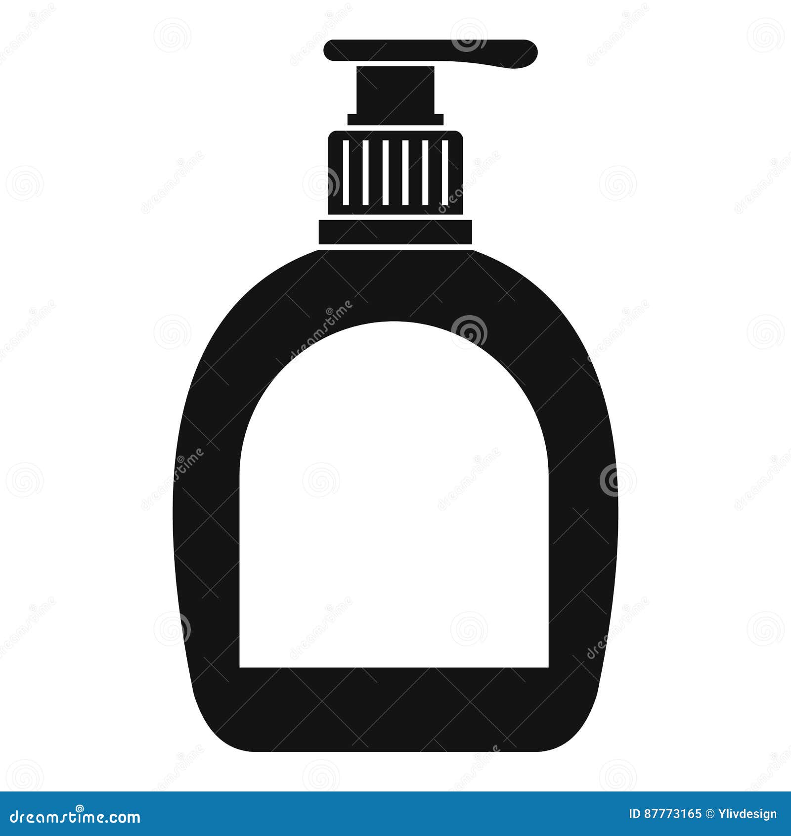 Bottle with Liquid Soap Icon, Simple Style Stock Vector - Illustration ...