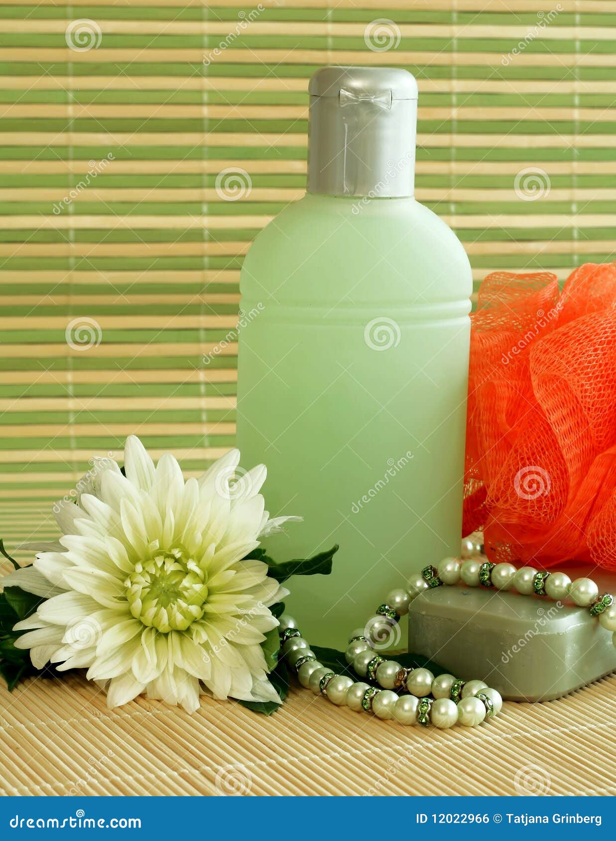 Bottle of Lotion and Flower. Stock Photo - Image of meditation, luxury ...