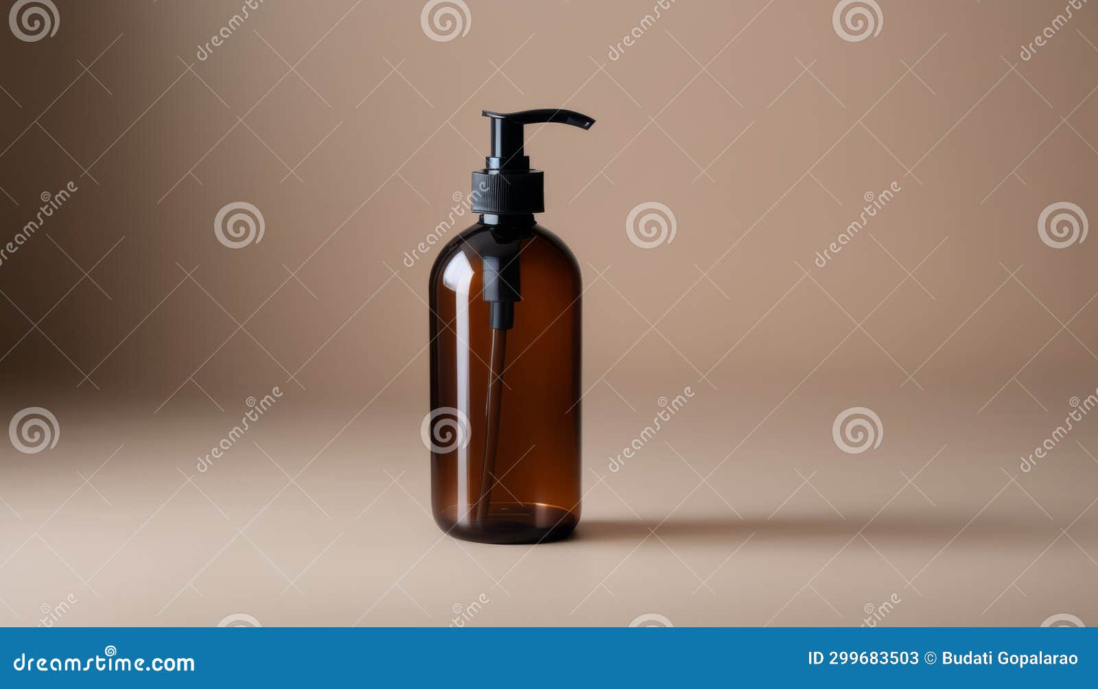 A Bottle of Lotion on a Table Stock Illustration - Illustration of hand ...