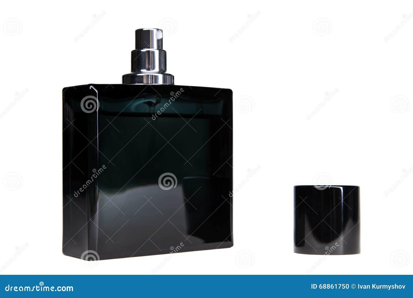 Bottle of Male Perfume Isolated on a White Background Stock Photo ...