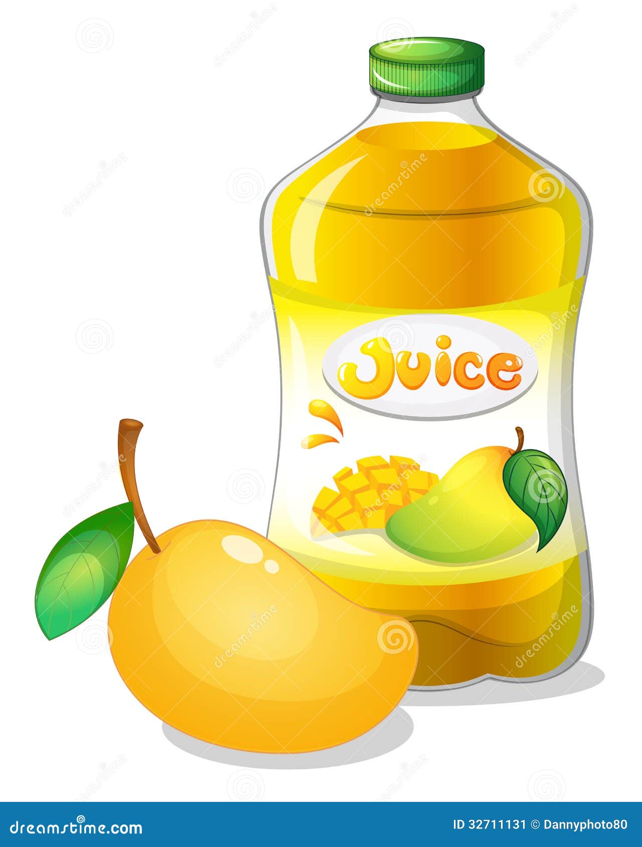 Mango Juice Vector Realistic. Product Placement Mock Up. Pouring Drink ...