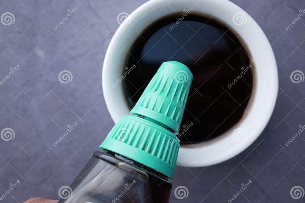 Bottle of Maple Syrup Pouring Close Up Stock Image - Image of syrup ...