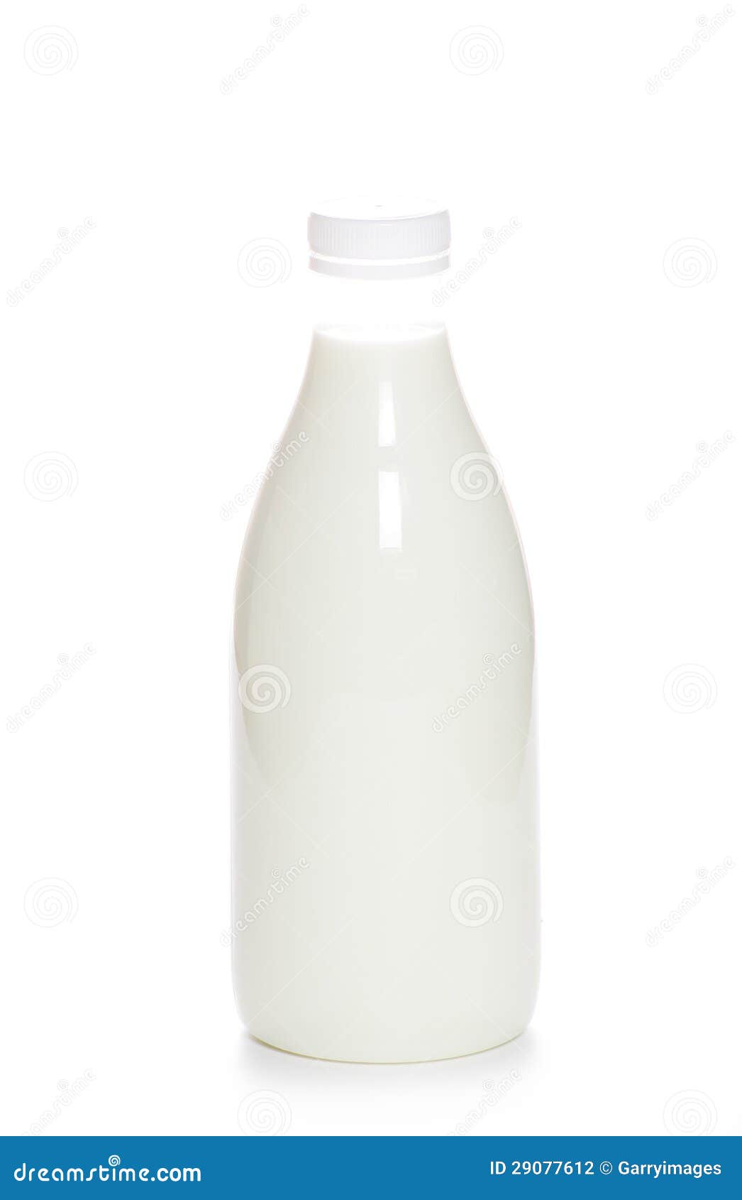 Bottle of Milk on a White Background Stock Photo - Image of yogurt ...