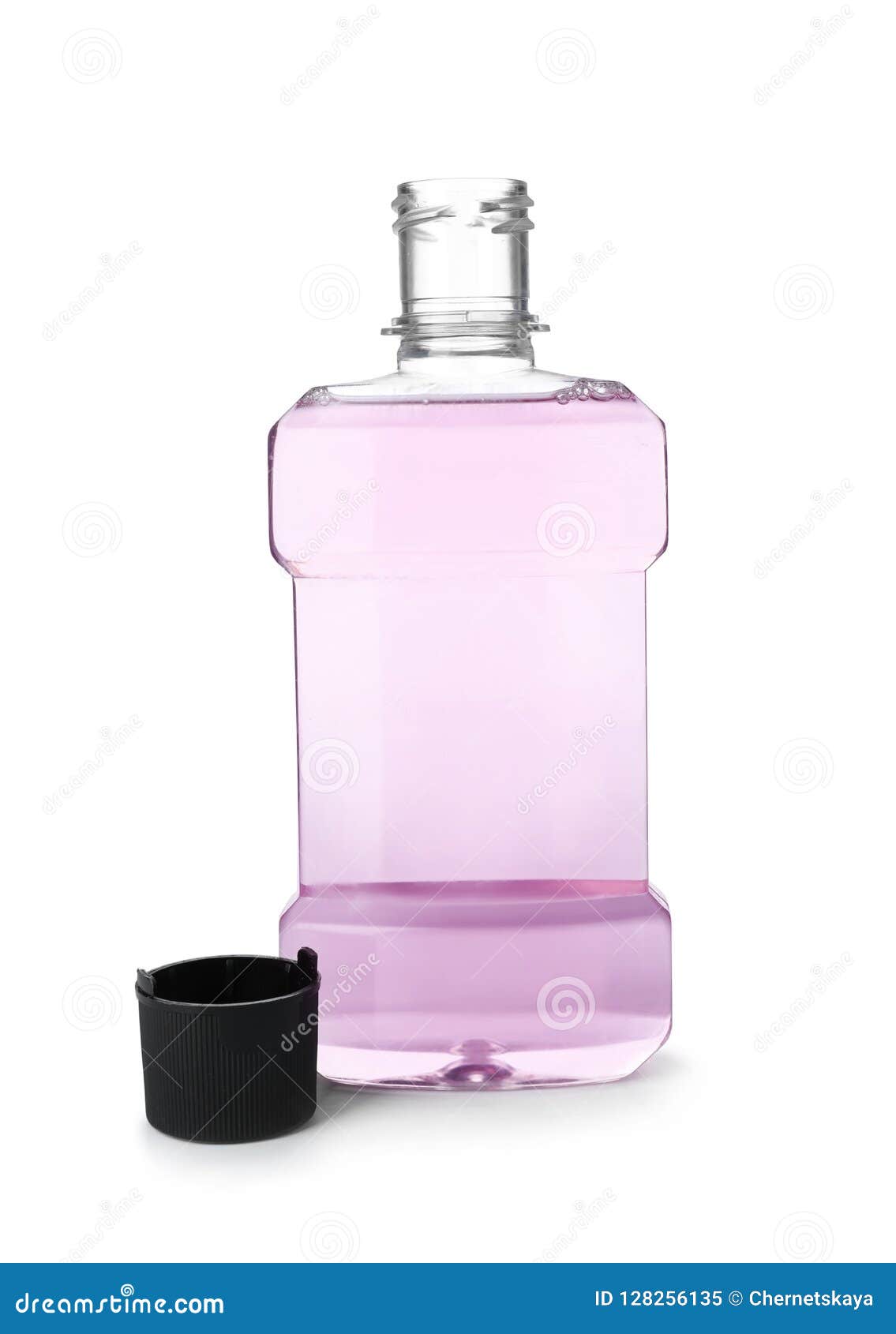 Bottle with Mouthwash for Teeth Care Stock Image - Image of color, pure ...
