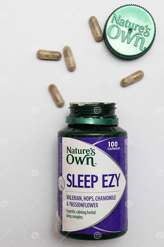 Bottle of Natures Own Sleep Ezy Tablets Editorial Stock Photo - Image ...