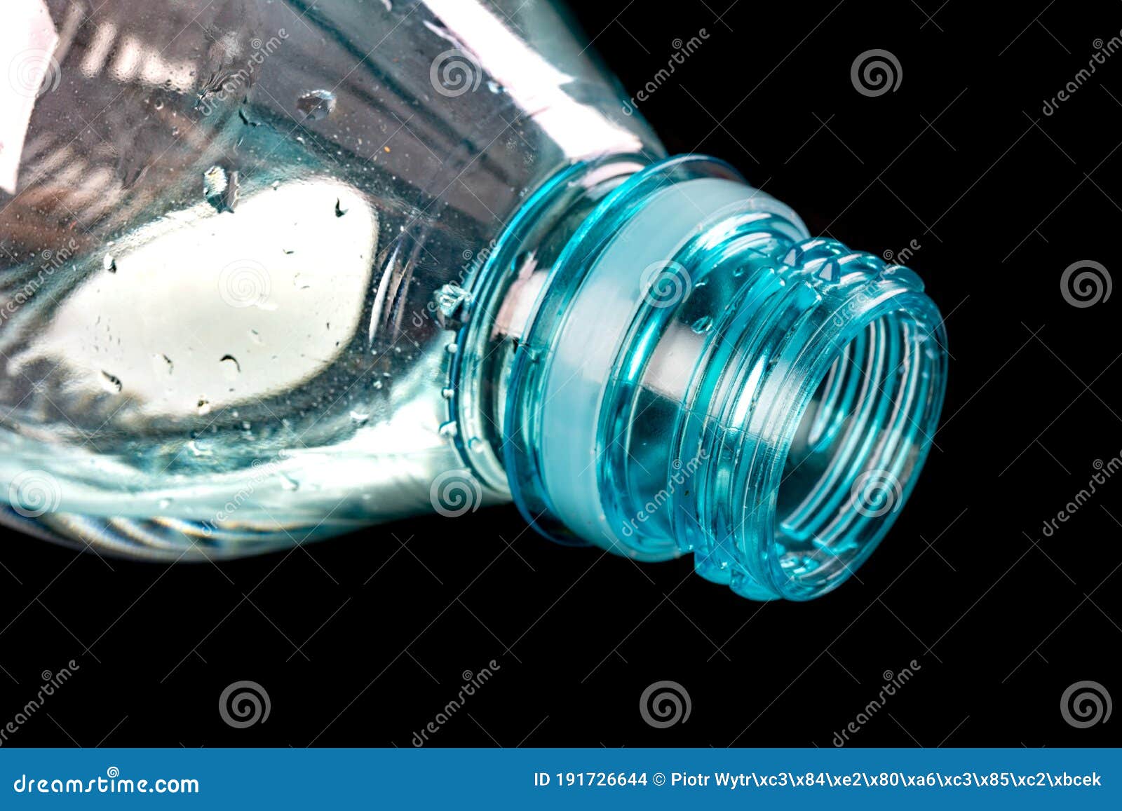 Bottle Neck and Plastic Cap. Water Storage Container Stock Photo ...