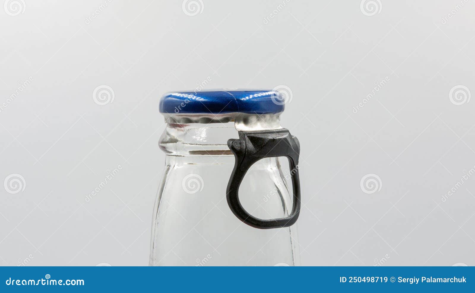 Bottle Neck with Ring Pull Cap for Opening Closeup Stock Image - Image ...