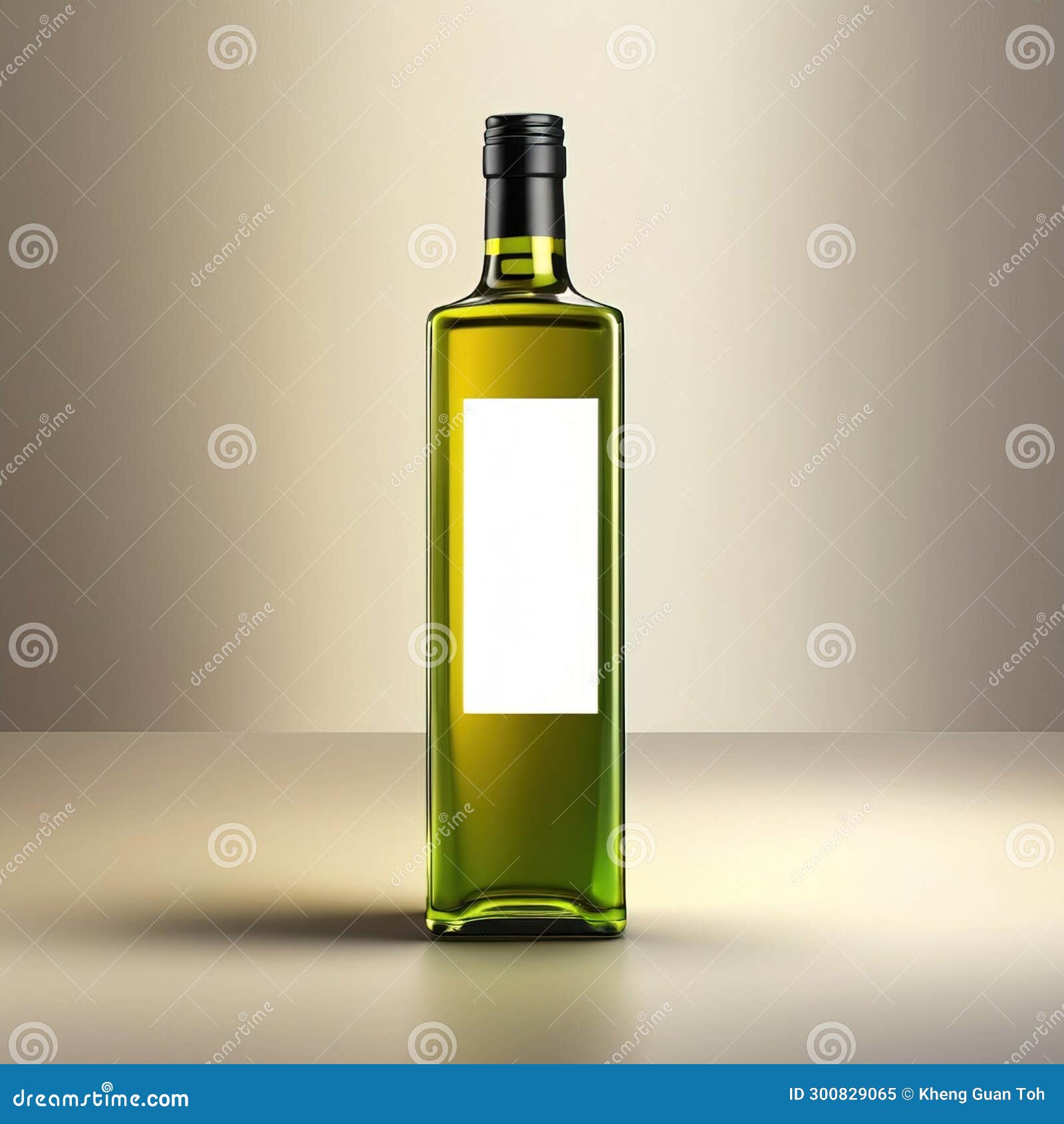 Bottle of Olive Oil, Blank Empty Generic Product Packaging Mockup Stock ...