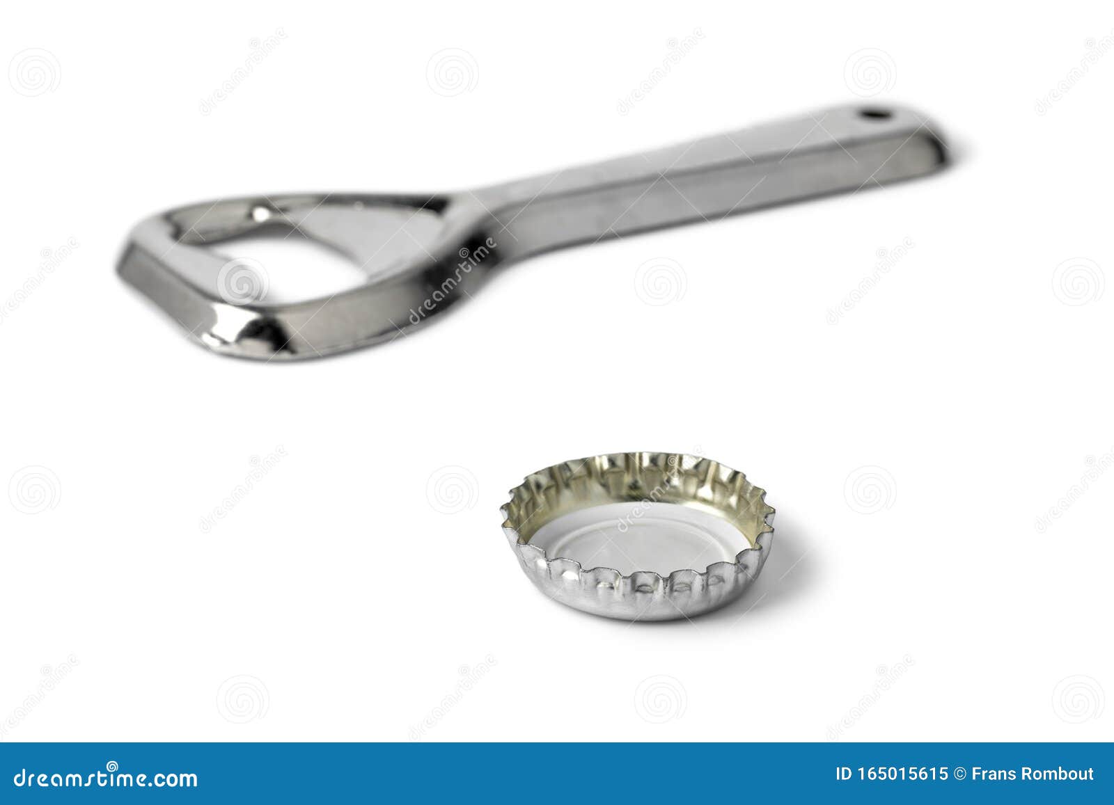 Bottle Opener and Bottle Cap Stock Image - Image of simple, symbol ...