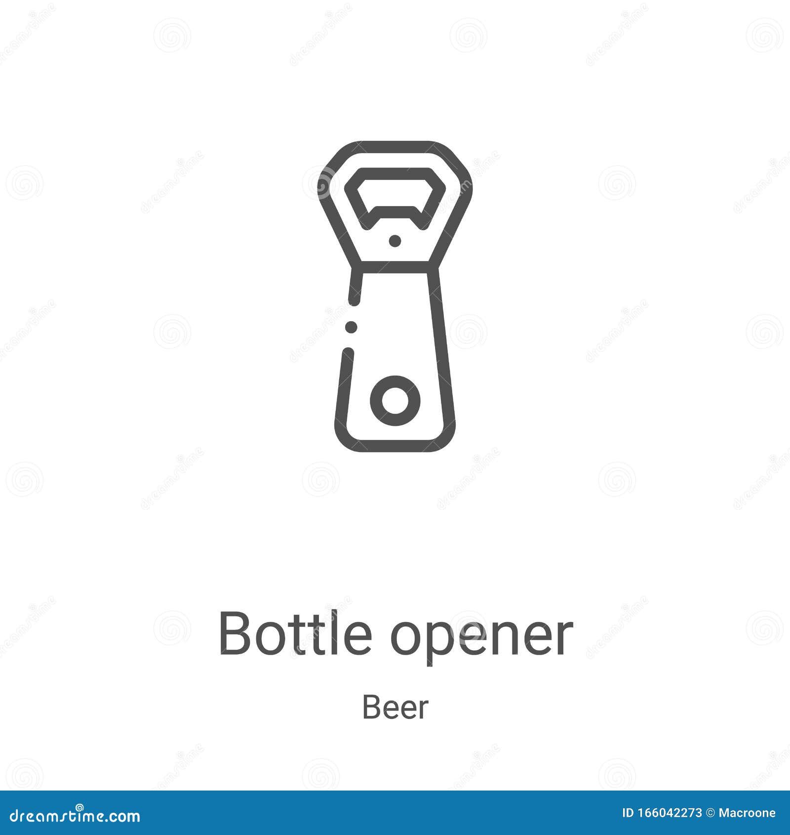 Bottle Opener Icon Vector from Beer Collection. Thin Line Bottle Opener ...