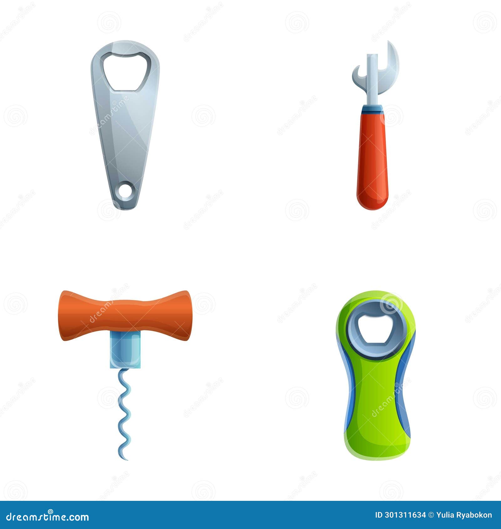 Bottle Opener Icons Set Cartoon Vector. Tool for Opening Bottle Stock ... Bottle Opener Icons Set Cartoon Vector. Tool for Opening Bottle Stock ...