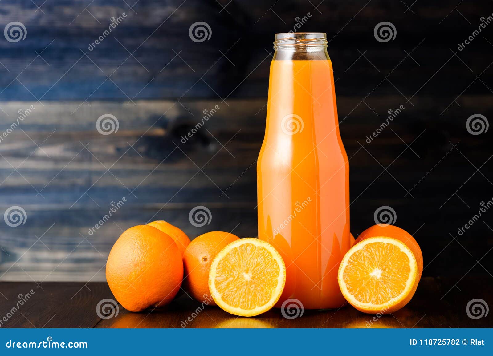 Bottle Of Orange Juice With Some Ice Around Royalty-Free Stock Image ...