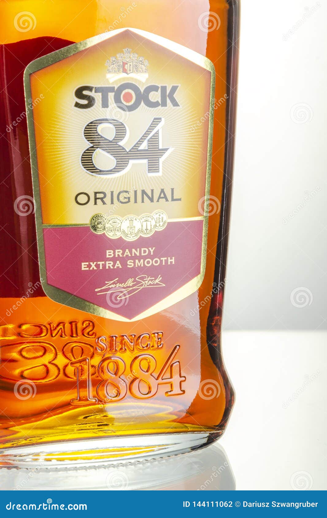 Bottle of Original Brandy Stock 84 Editorial Photography - Image of ...