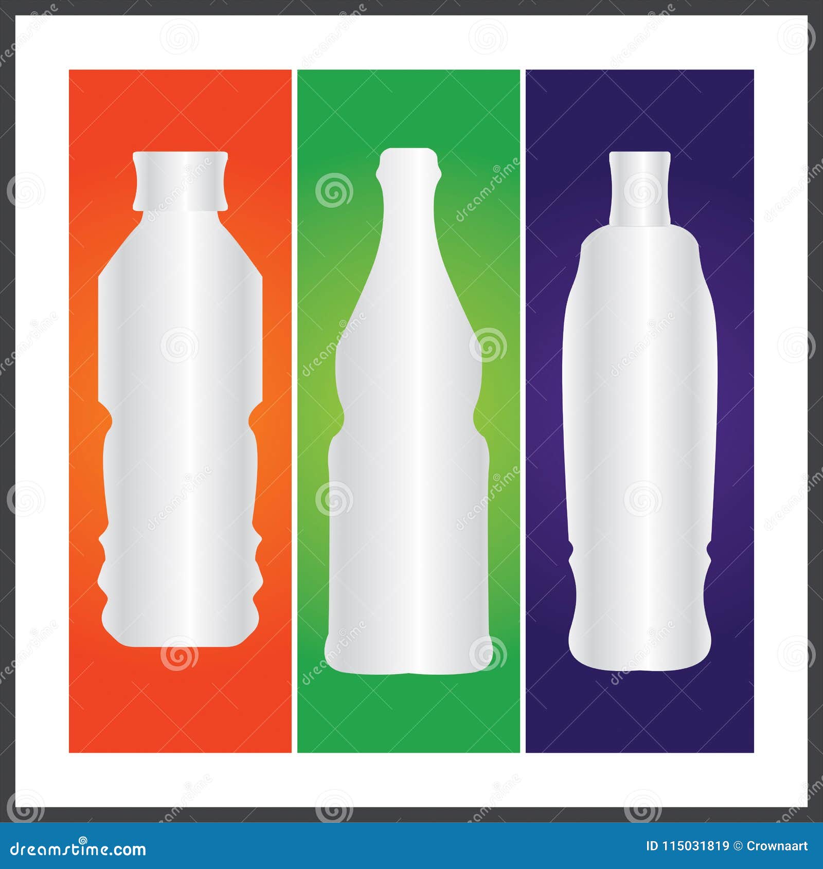 Bottle and packaging stock illustration. Illustration of contrast ...