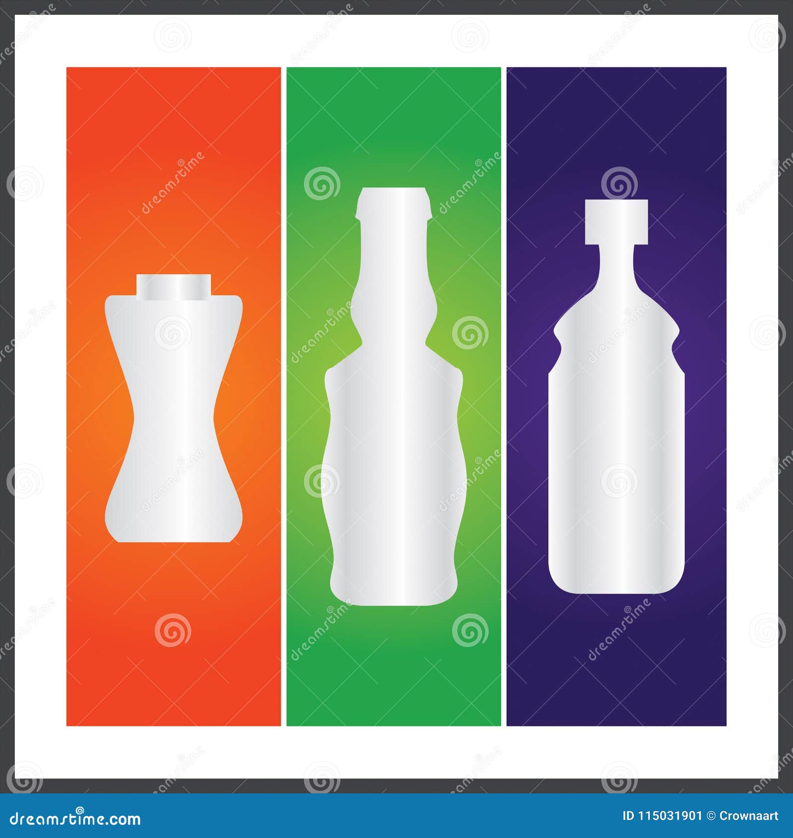 Bottle and packaging stock illustration. Illustration of golden - 115031901