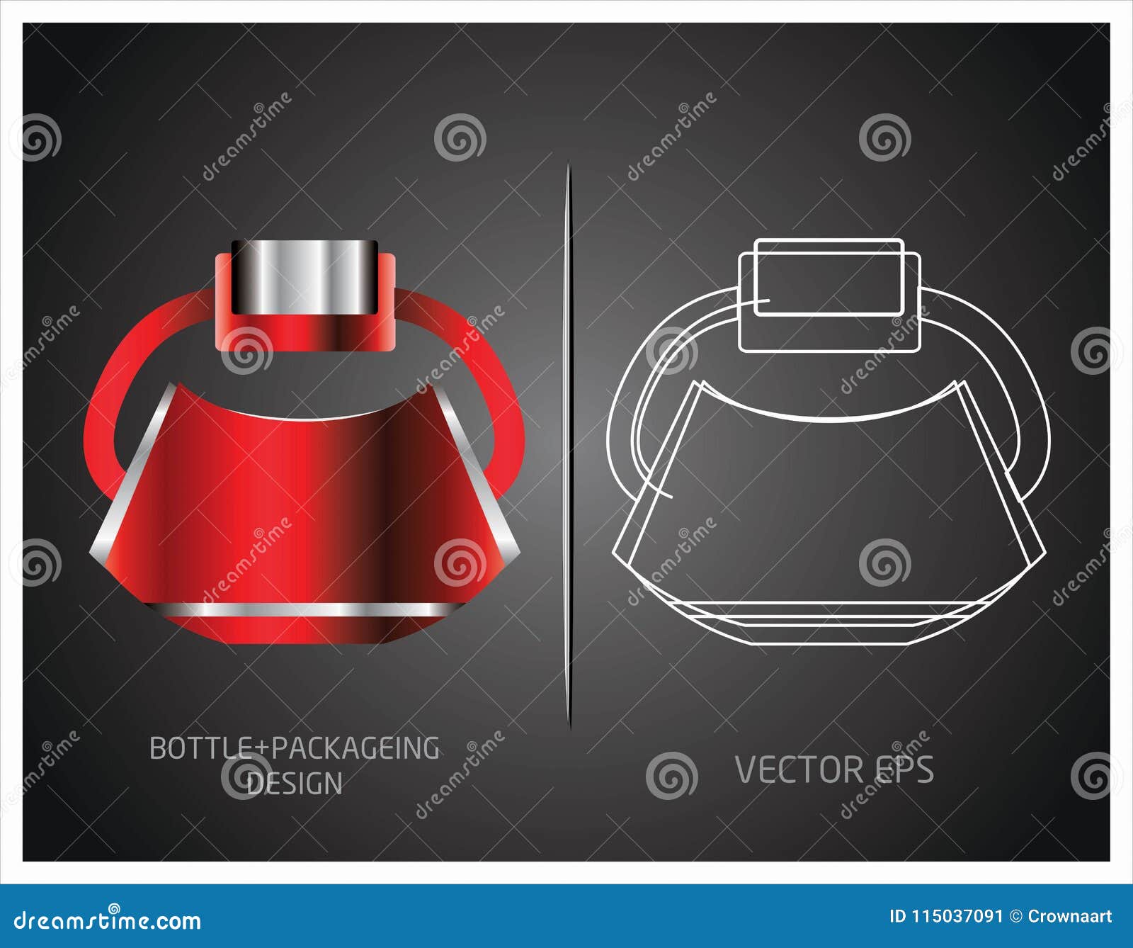 Bottle and packaging stock illustration. Illustration of container ...